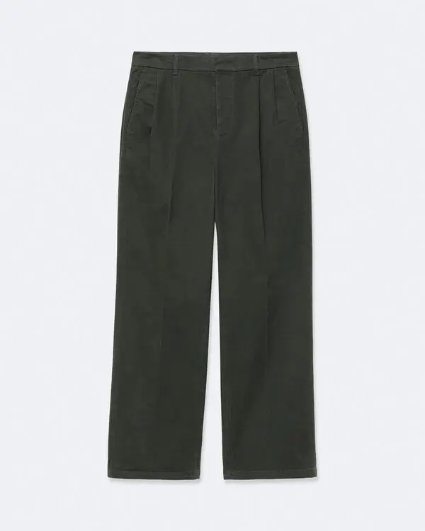 ALLSAINTS Aston Straight-fit Double-pleat Chinos - Green