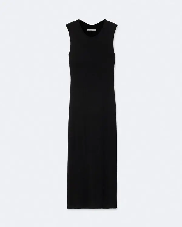 ALLSAINTS Ilia Twisted-back Bodycon Midi Dress - Black