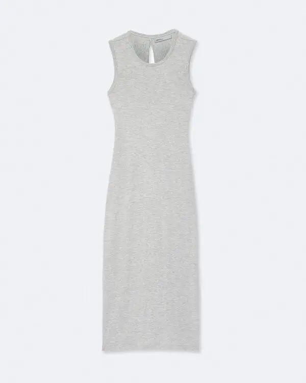 ALLSAINTS Ilia Twisted-back Bodycon Midi Dress - Grey