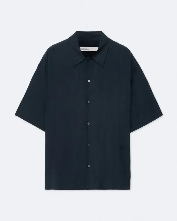 ALLSAINTS Archer Oversized Viscose Shirt - Sky