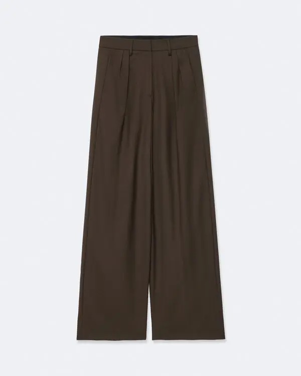 ALLSAINTS Laura Double-pleat Relaxed Wool-blend Pants