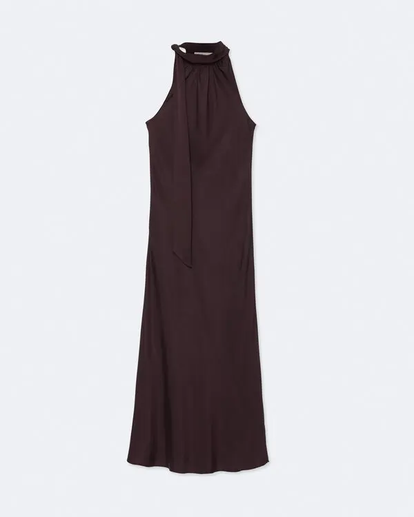ALLSAINTS Beril Silk-blend Maxi Dress - Red