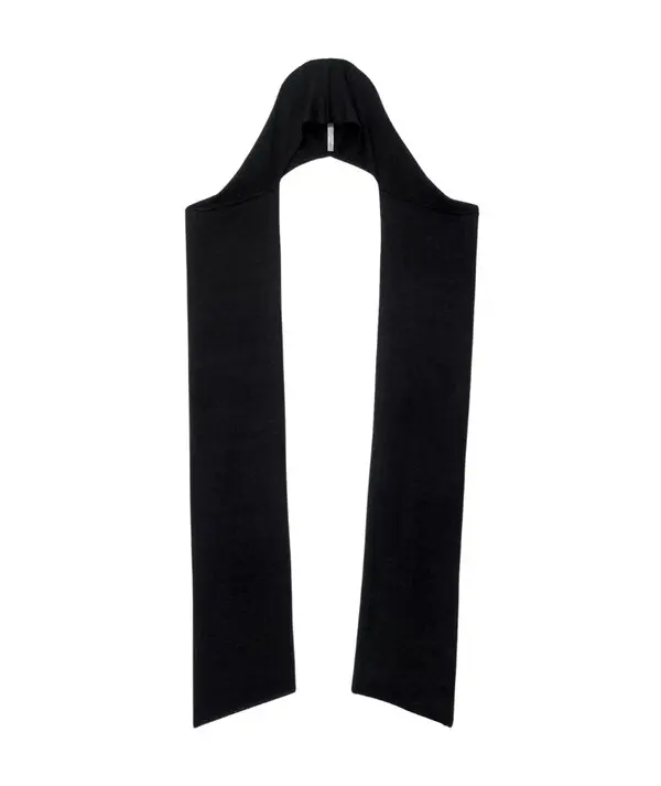 ALLSAINTS Brioni Alpaca-blend Hooded Scarf - Black