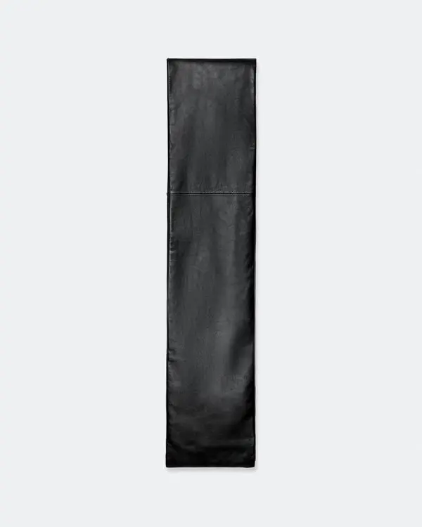 ALLSAINTS Padded Leather Scarf - Black