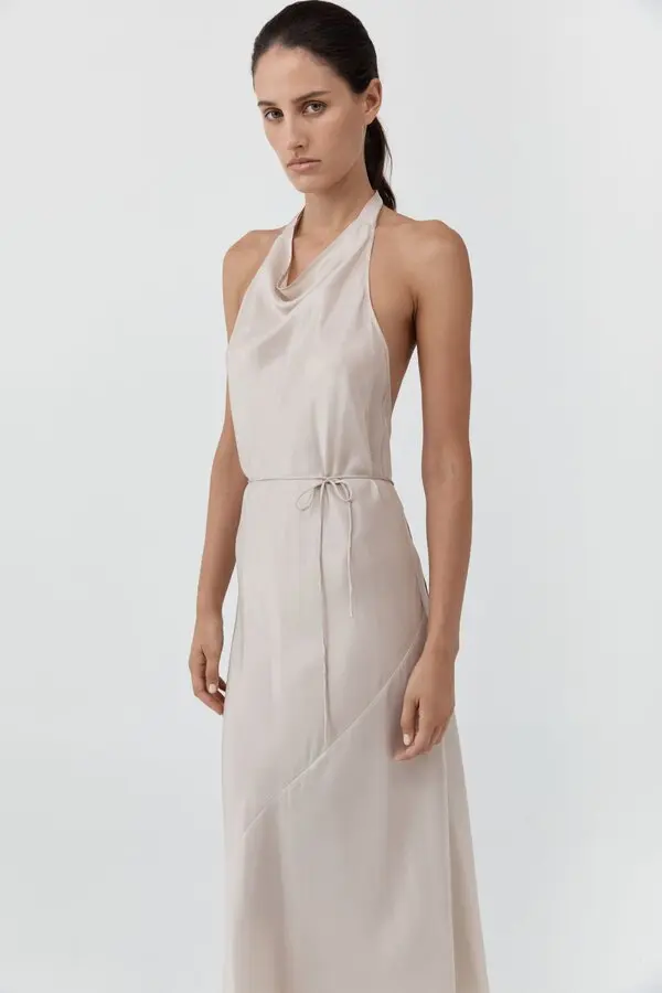 ST. AGNI Silk Wrap Dress