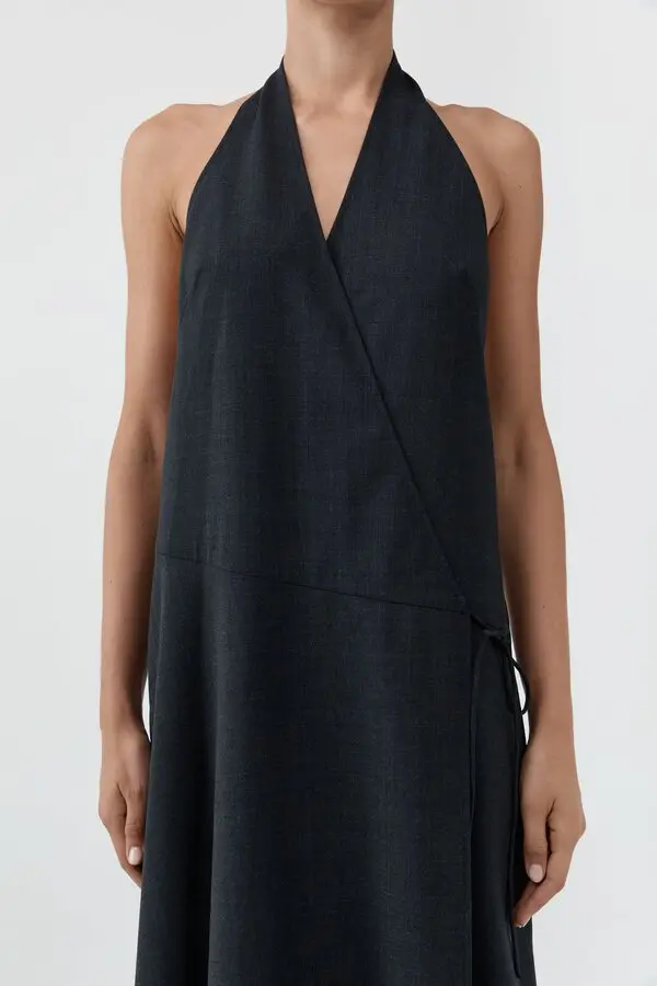 ST. AGNI Wool Wrap Dress