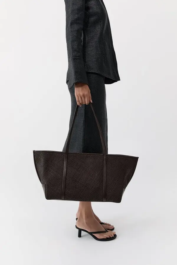 ST. AGNI Woven Bateau Tote