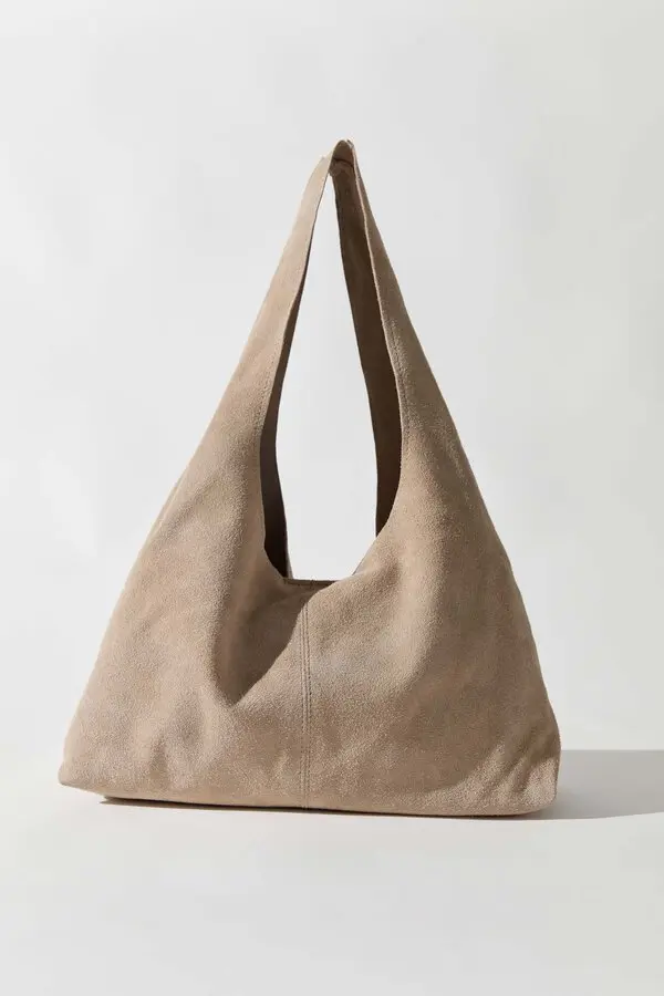 ST. AGNI Suede Soft Bag - Papyrus