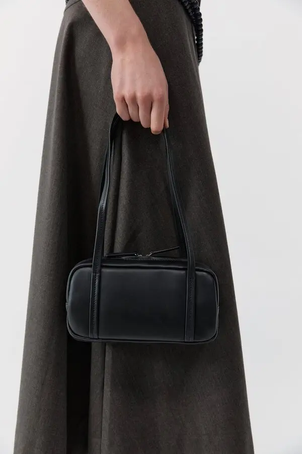 ST. AGNI Petit Dual Zip Bag - Black