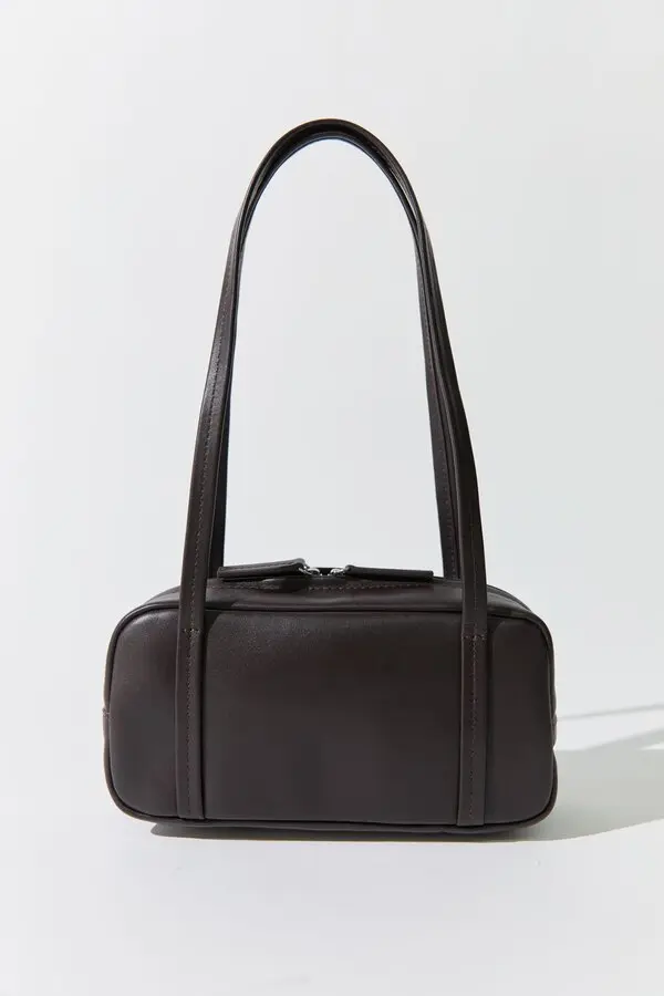 ST. AGNI Petit Dual Zip Bag - Coffee