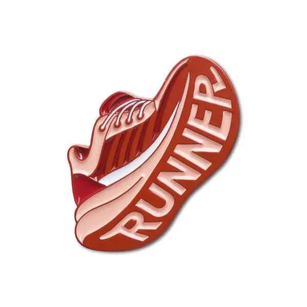 MAKE HEADS TURN Enamel Pin Runner Shoe