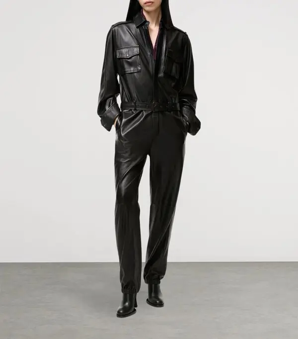 Burberry Leather Jumpsuit
