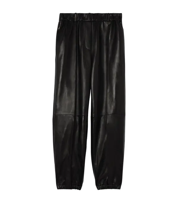Burberry Leather Tapered Trousers