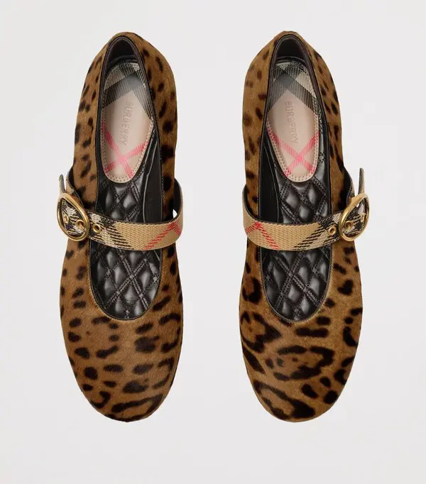 Burberry Leopard Print Robin Ballet Flats