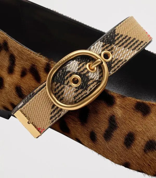 Burberry Leopard Print Robin Ballet Flats