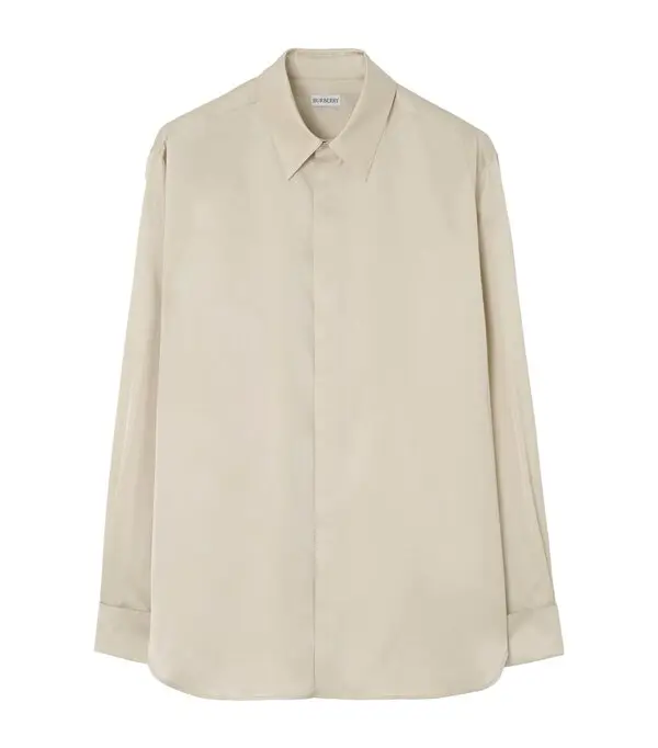 Burberry Silk Relaxed Fit Shirt
