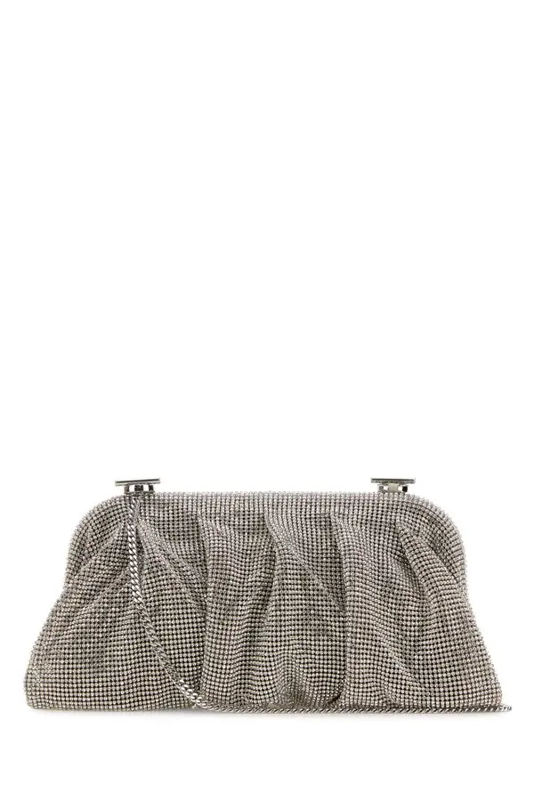 Benedetta Bruzziches Venus Rhinestone Mesh Crystal Bag