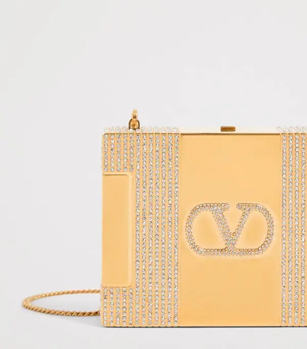 Valentino Garavani Mini Metal Minaudiere Top Handle Bag