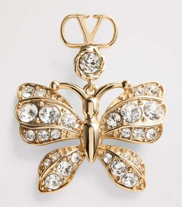 Valentino Garavani Swarovski Crystal Flutterby Earrings