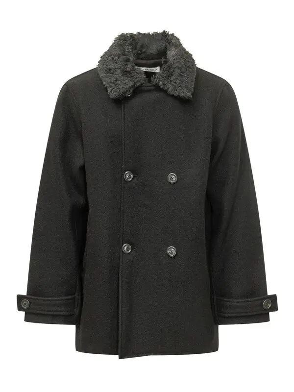 Our Legacy Wage Pleated Coat - Black