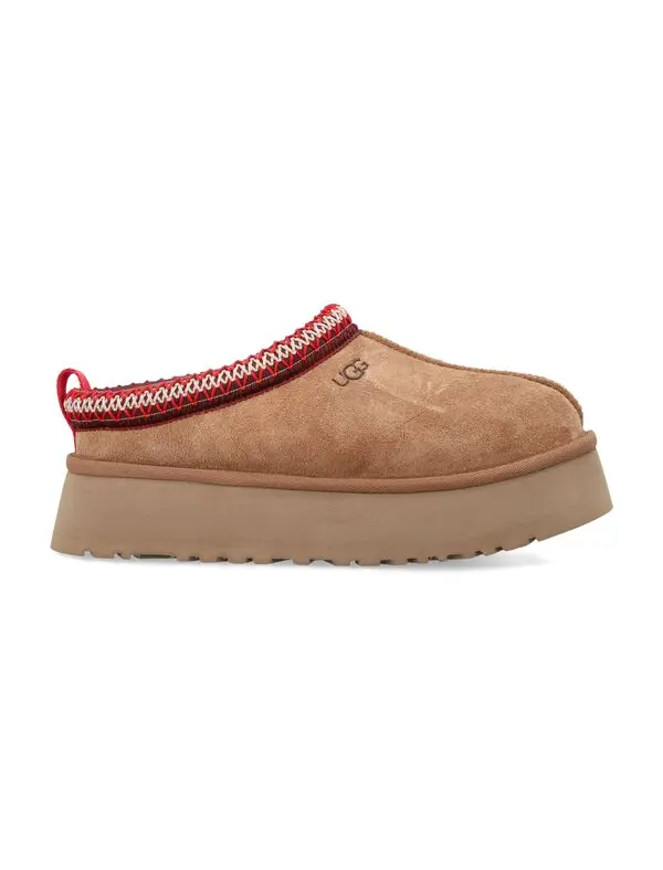 UGG Uggbraid Platform Suede Tazz Ii Flat For - Chesnut