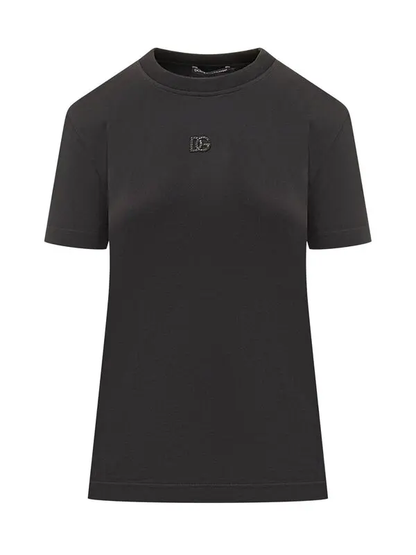 Dolce & Gabbana Classic T-shirt With Logo - Nero