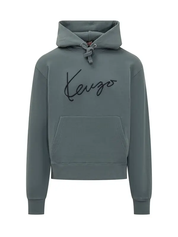 Kenzo Script Logo Pullover Hoodie