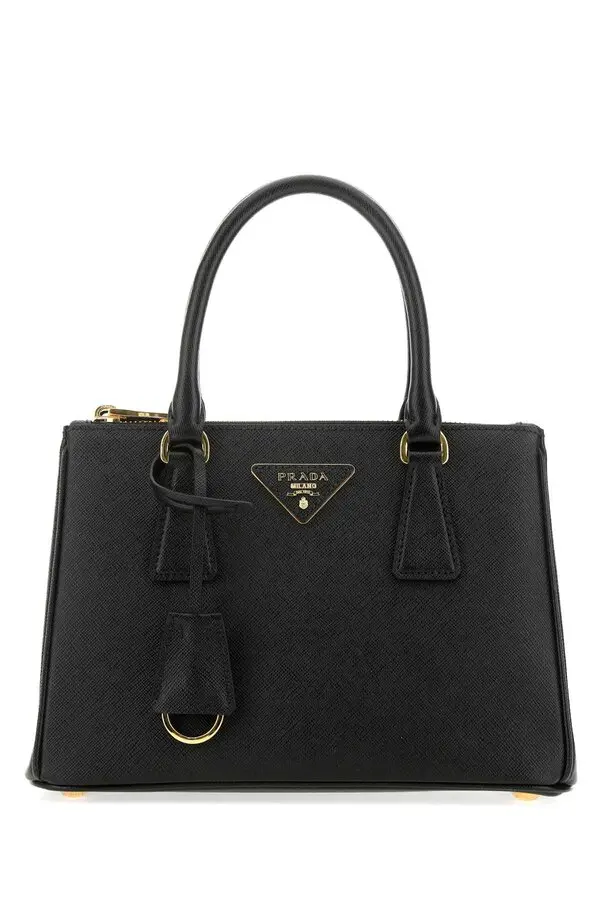 Prada Mini Galleria Leather Handbag With Top Handle & Shoulder Strap