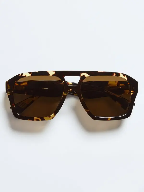 Bottega Veneta Aviator Sunglasses - Marrone