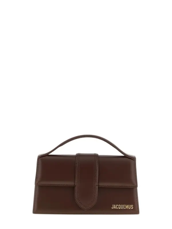 Jacquemus Leather Top Handle Bag - Brown