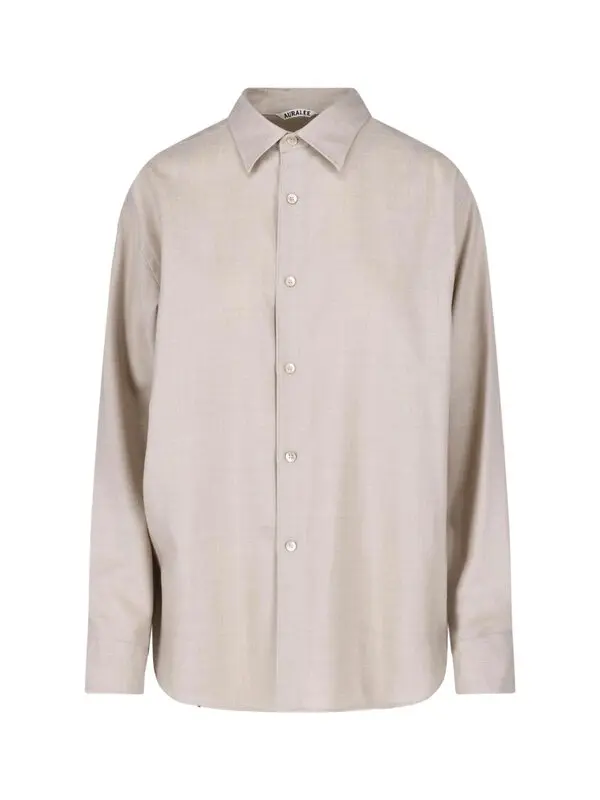 Auralee Long Sleeve Button Front Shirt