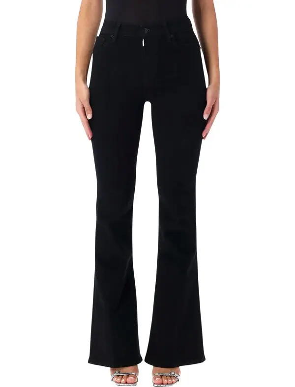 FRAME High-rise Flared Jeans - Nero