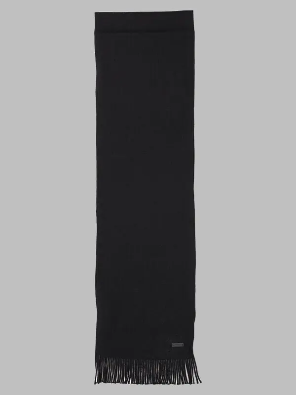 BOSS 100% Virgin Wool Scarf - Black