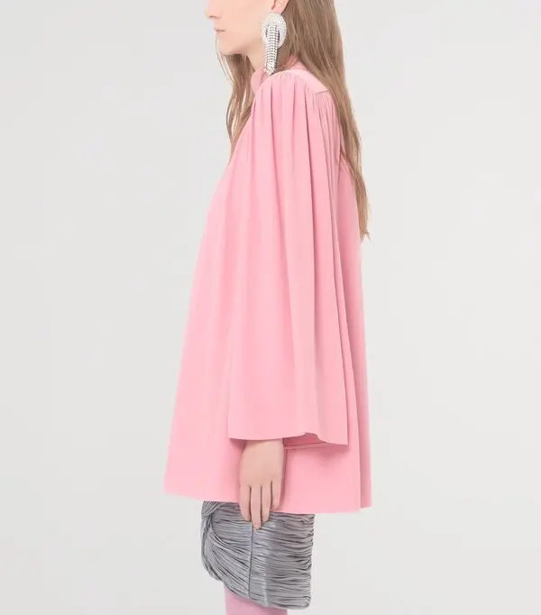 Valentino Garavani Silk Cady Couture Pleated Blouse