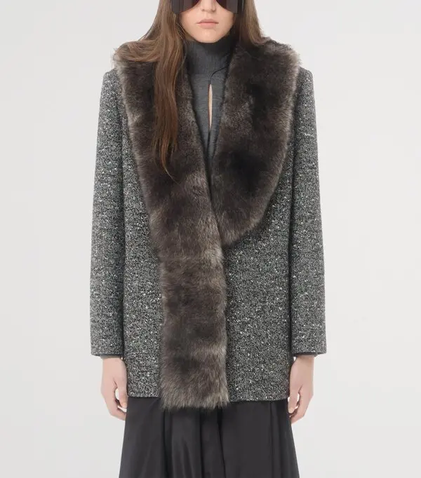 Valentino Garavani Bouclé Caban Jacket