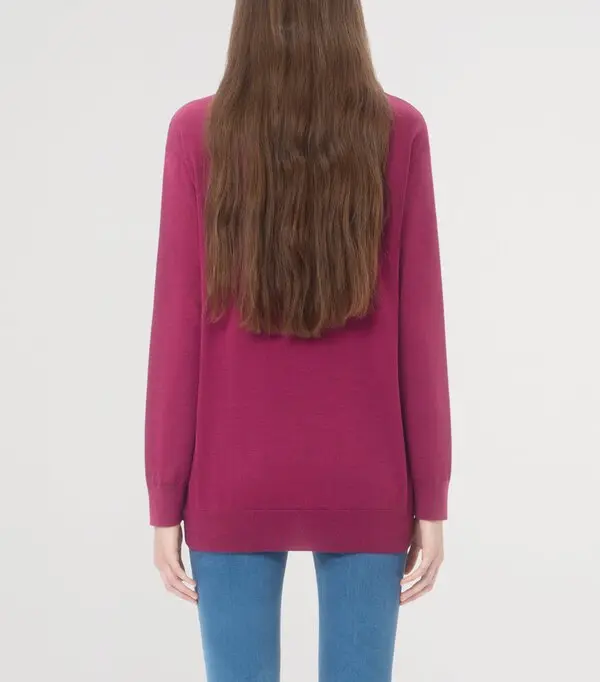 Valentino Garavani Wool Tie-neck Sweater