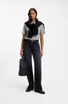 BOSS Relaxed-fit T-shirt In Mercerized Cotton
