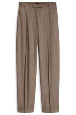 BOSS Relaxed-fit Textured Stretch Pants