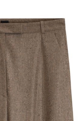 BOSS Relaxed-fit Textured Stretch Pants
