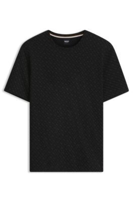 BOSS Printed Pajama Top Crafted In A Cotton Blend
