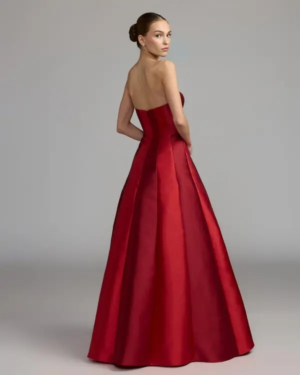 Mac Duggal Strapless Mikado Ball Gown