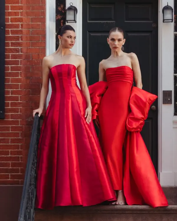 Mac Duggal Strapless Mikado Ball Gown