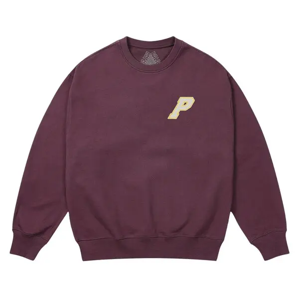 PALACE P3 Stitch Crew 'maroonish - Red