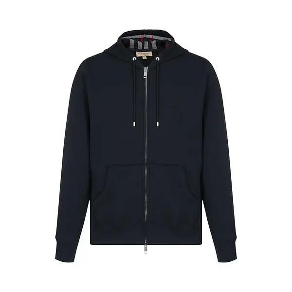 Burberry Clarendon Check Hood Zip Up Hoodie