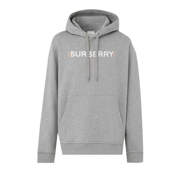 Burberry Logo Print Cotton Hoodie