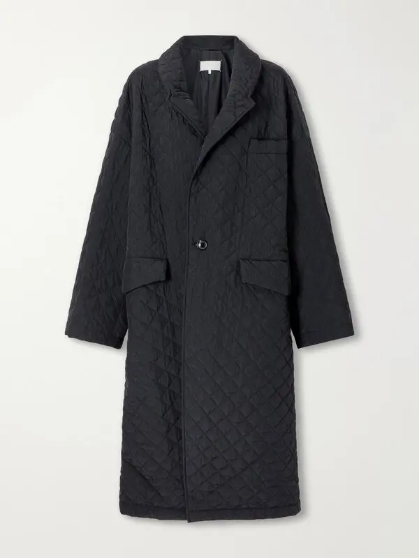 MAISON MARGIELA Quilted Shell Coat - Black