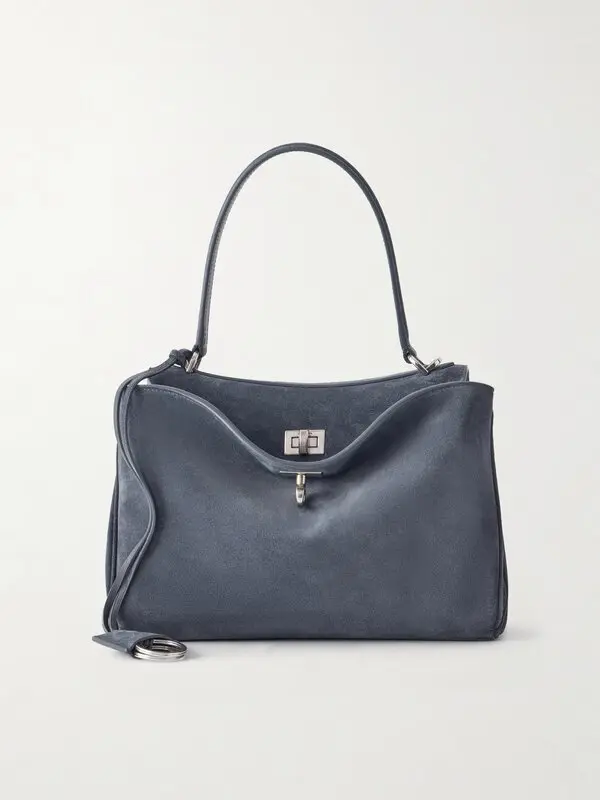 Balenciaga Rodeo Suede Tote - Gray