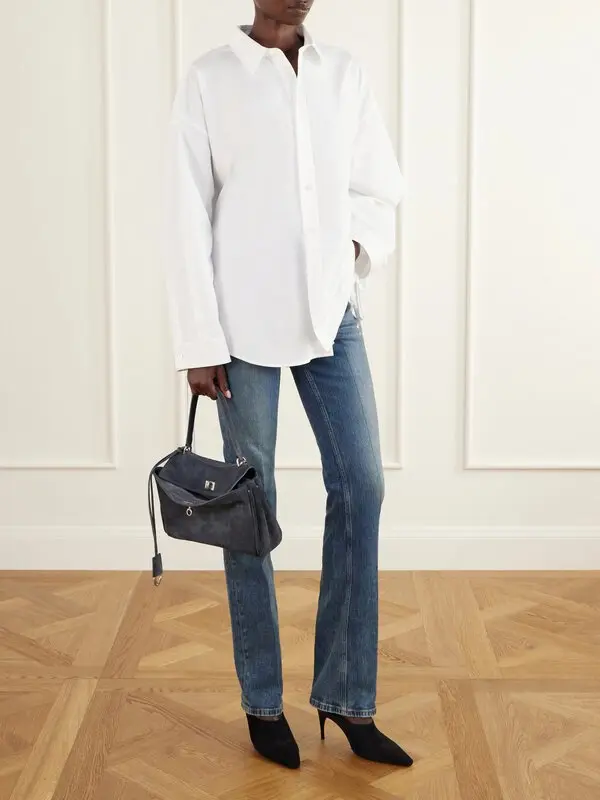 Balenciaga Rodeo Suede Tote - Gray