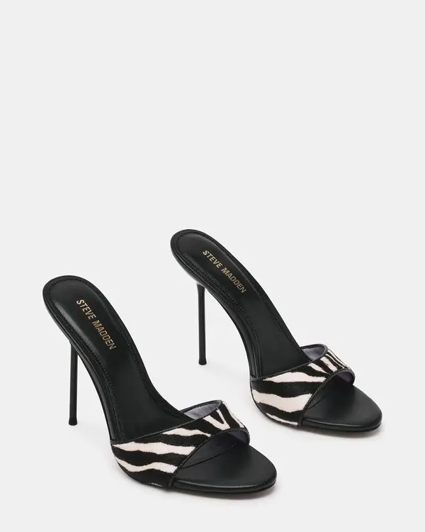Steve Madden Davina Print Stiletto Mule Heels