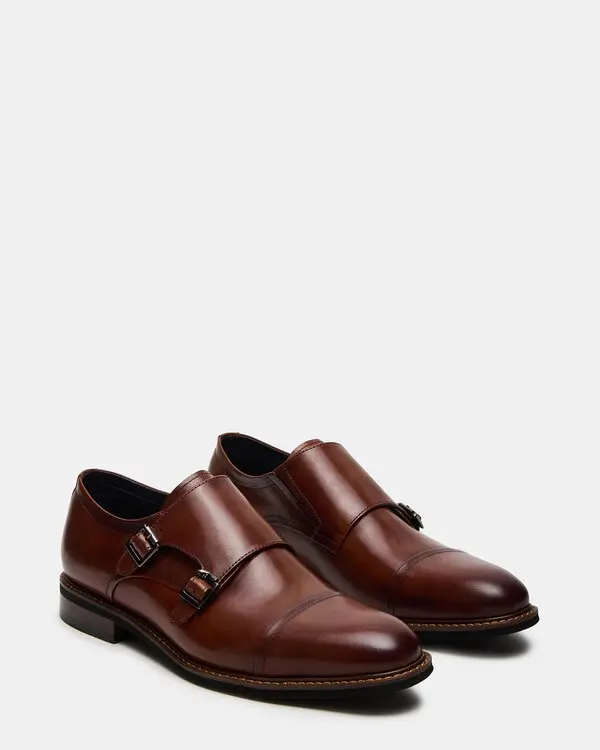 Steve Madden Haran Buckled Monk Strap Dress Shoes